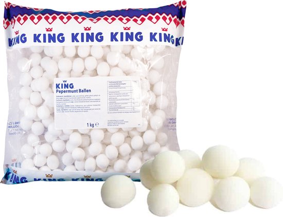 King - Pepermunt Ballen - 1kg | bol