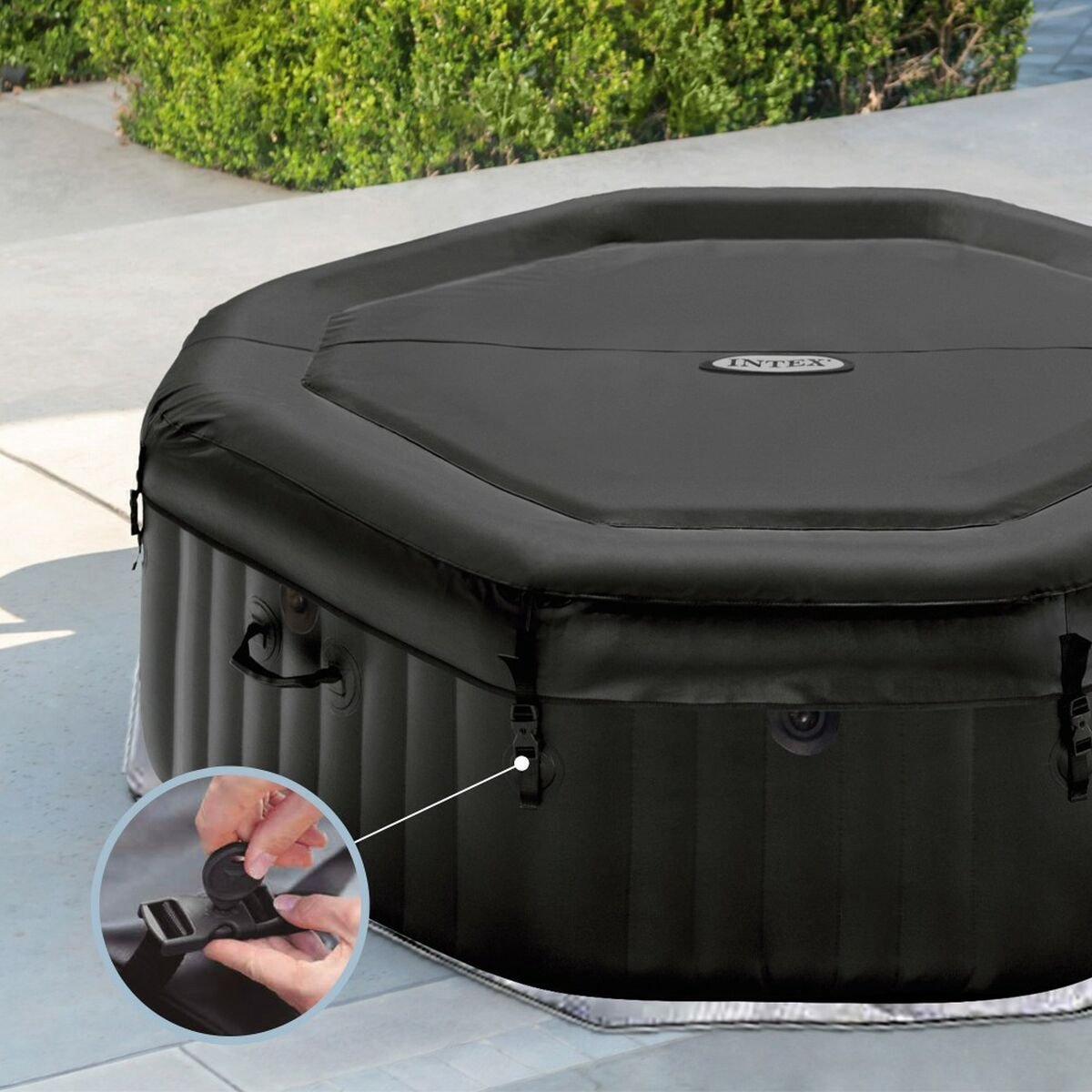 Intex Pure spa - Deluxe Jacuzzi met Jet & Bubble - 201x71 cm - 4 ...