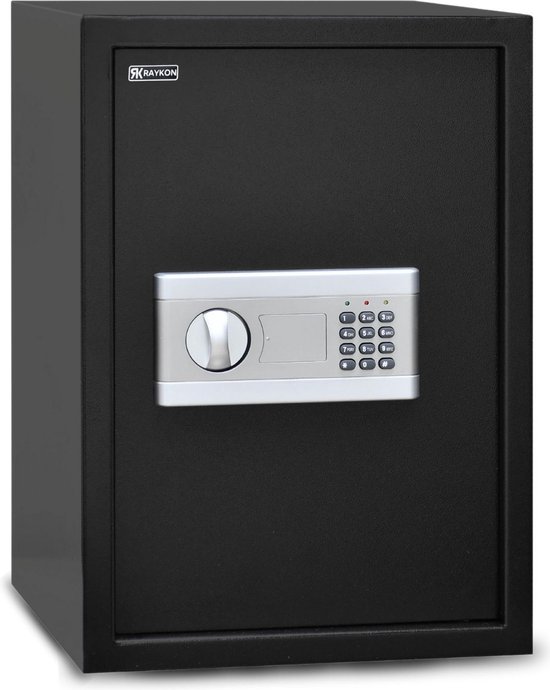 Raykon XL Elektronische Kluis met Cijferslot - Kluisje met Sleutel ...