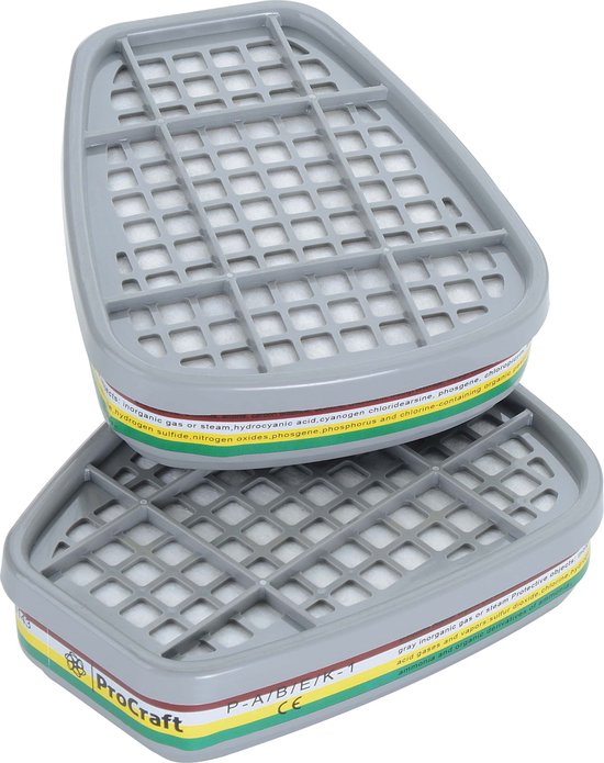 ProCraft Filterset - Filter Gasmasker - Filtermasker - ABEK-Klasse ...