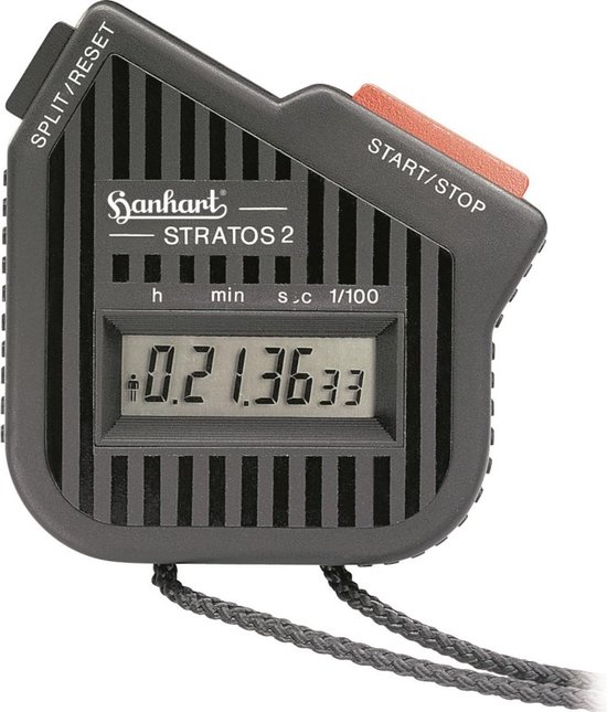 Hanhart Stopwatch Stratos 2 - Zwart - Timer | bol