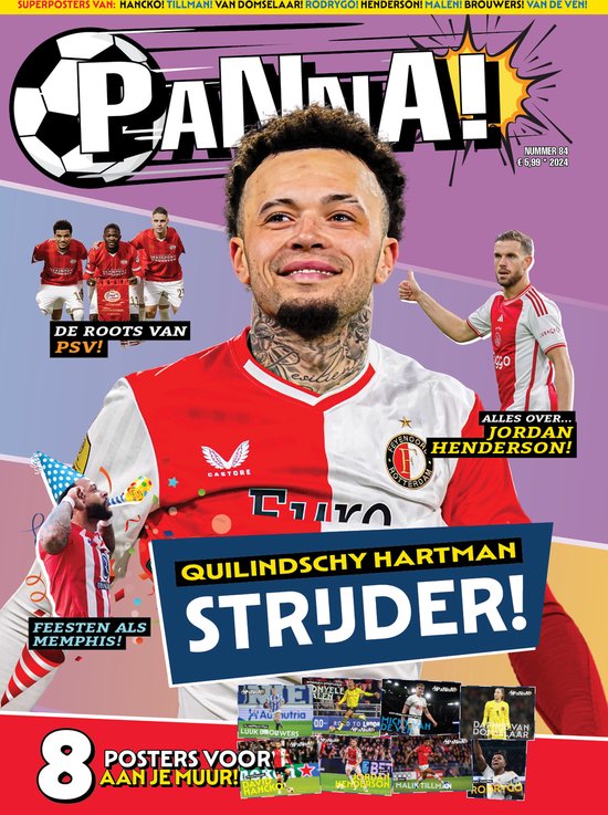 PANNA! Voetbal Magazine - Tijdschrift met posters - Quilindschy Hartman ...