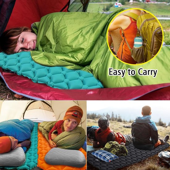Camping isomat, luchtmatras, opblaasbaar, ultralicht, ergonomisch ...