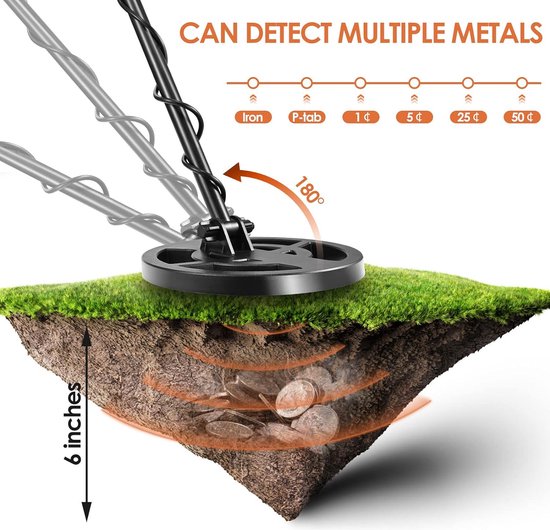Metaaldetector - Metaaldetector voor kinderen - Vestelbare hoogte ...