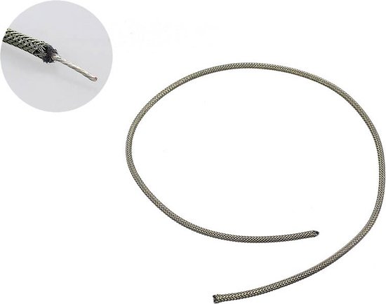 Boston PBWS1 Shielded Waxed Cotton Push Back Wire - 1 voet | bol