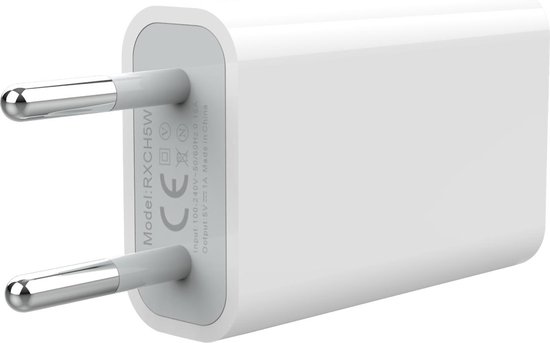 Oplader - USB Adapter - Universele Geschikt voor: iPhone Lader - USB ...