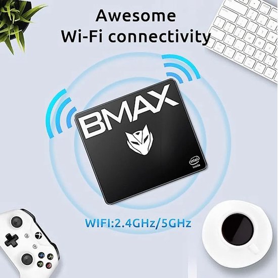 BMAX Mini PC B 2S Windows 11 OS 6GB RAM 128GB ROM N4020 Micro Desktop ...