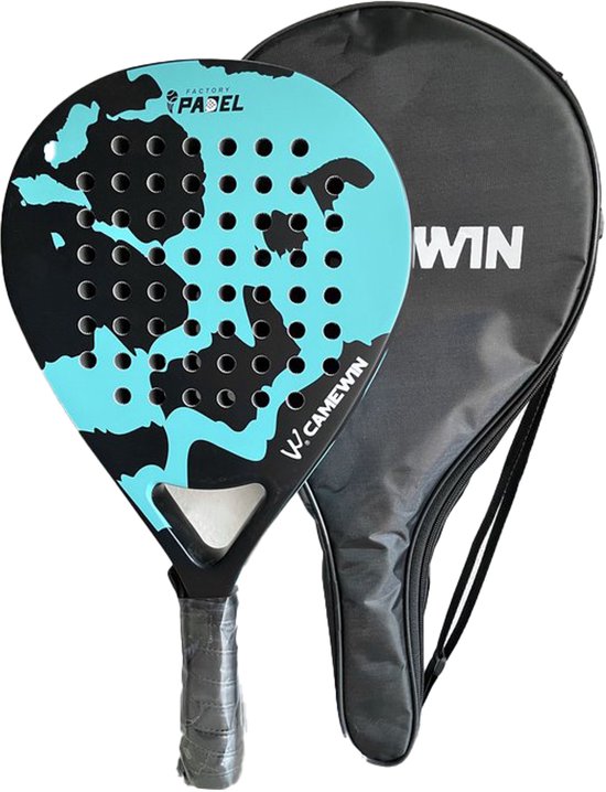 Mewave Camewin - Padelracket - inclusief padeltas - Full carbon - Groen ...