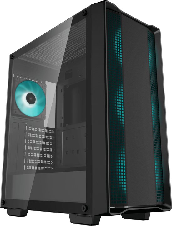 DeepCool CC560 Mid-Tower ATX PC Case, 4x Pre-Installed 120mm Marrs ...