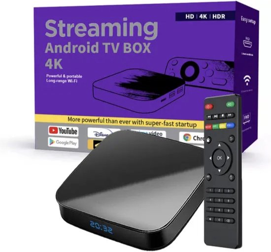 AR - Streaming Box - 8000 - 4K Ultra HD - Android - TV Box | bol