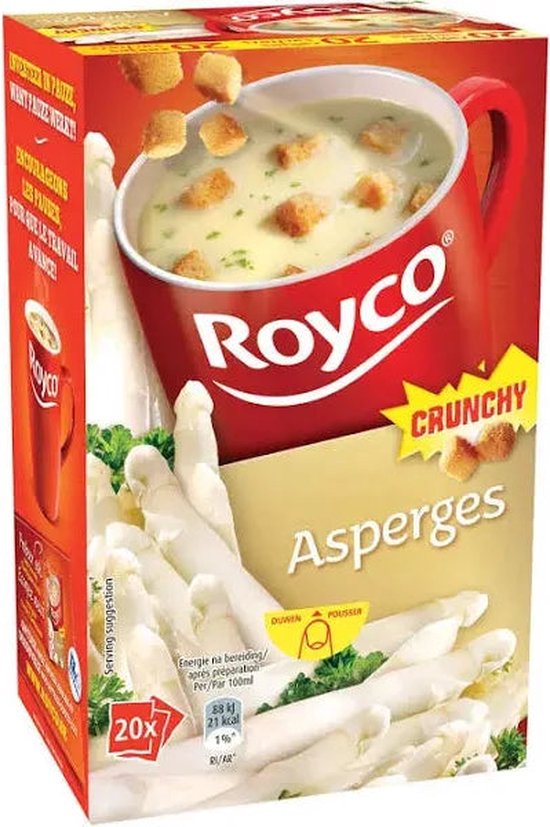 Soep royco crunchy asperges 20 zakjes | bol