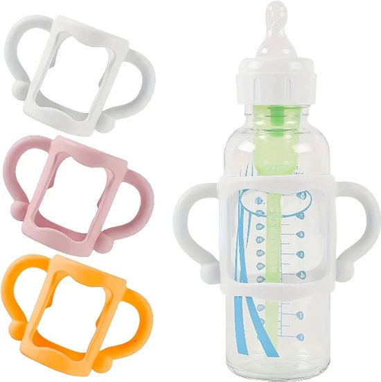 Handvat Babyfles - geschikt voor smalle hals flessen - zelfstandig ...