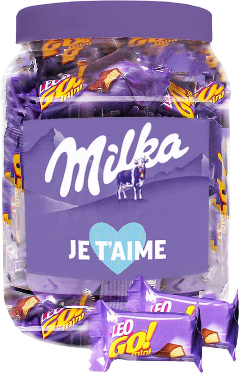 Milka Leo Go mini chocolade "je t'aime" - Valentijnscadeau - wafers met ...