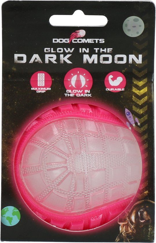 Dog Comets Glow in the Dark Moon Bal - 7.5 cm - Hondenspeelgoed - Op ...