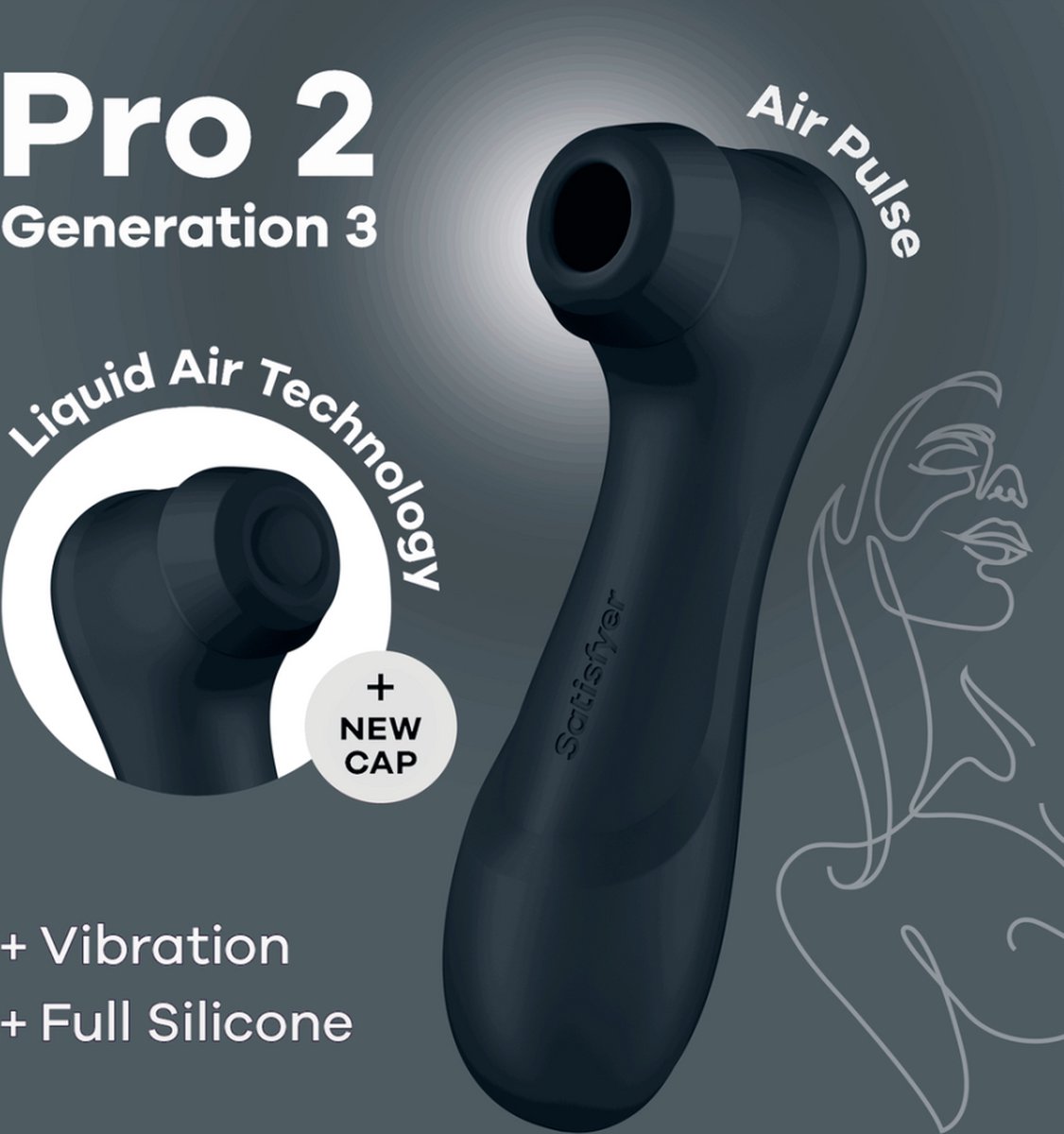 Satisfyer Pro 2 Generation 3 Luchtdruk Vibrator - Zwart | bol