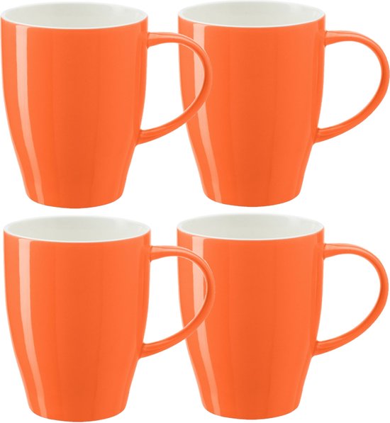 Bellatio Design Koffie mokken/bekers Paris - 8x - porselein - met oor ...