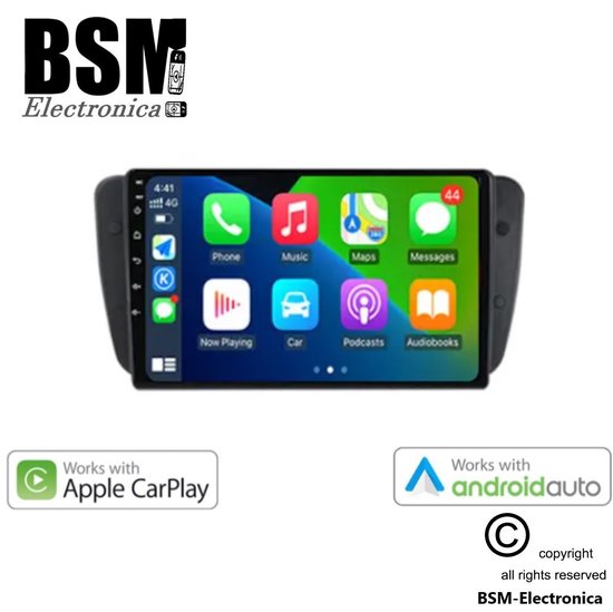 Seat Ibiza autoradio 6J 2009-2013, Android, Apple Carplay, Android-Auto 9 inch scherm,... | bol