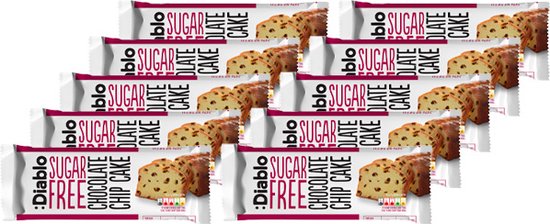 Diablo | Sugar Free | Chocolate Chip Cake | 8 Stuks | 8 x 200 gram | bol