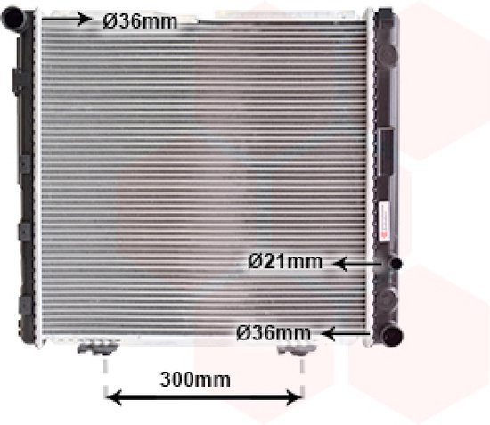 RADIATOR VOOR MERCEDES BENZ W124 1985-1995 1245000603 | bol