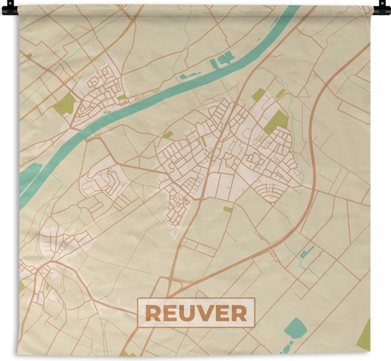 Wandkleed - Wanddoek - Reuver - Stadskaart - Plattegrond - Kaart ...