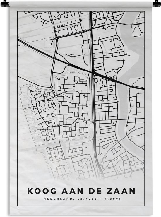 Wandkleed - Wanddoek - Koog aan de Zaan - Plattegrond - Kaart ...