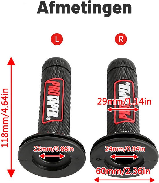 Handvatten Pro Taper Transparant Geel Scooter Motor Brommer Derbi Beta ...