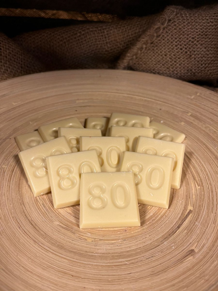 Chocolade cijfer 80 | Getal 80 chocola | Cadeau voor verjaardag of ...