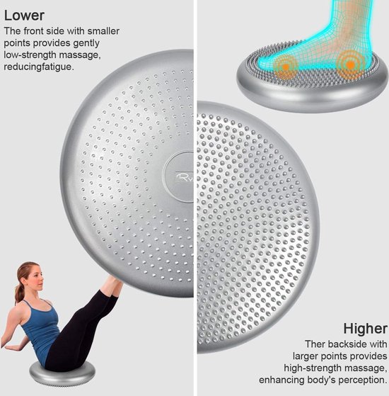 Hyaco Balanskussen - Balanstrainer - Wiebelkussen - Balance board - Met ...