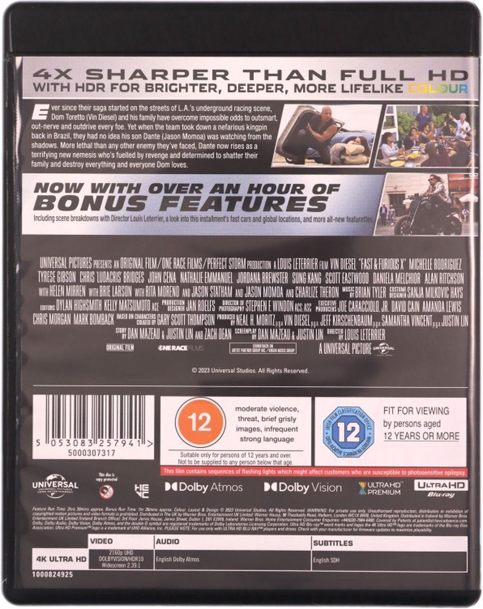 Fast X [Blu-Ray 4K]+[Blu-Ray], Michelle Rodriguez | Dvd's | bol