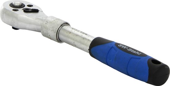 SW-Stahl 05716L omschakelbare ratel 1/4 inch I telescopische ratel I ...