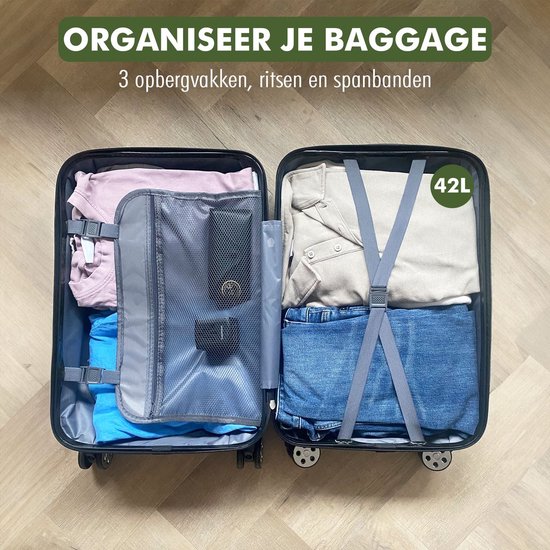 Travelhawk Handbagage Koffer - Handbagage Trolley - Koffer Handbagage ...
