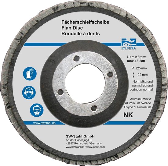 SW-Stahl 82306L lamellenschijf I slijpschijven 125mm voor haakse ...