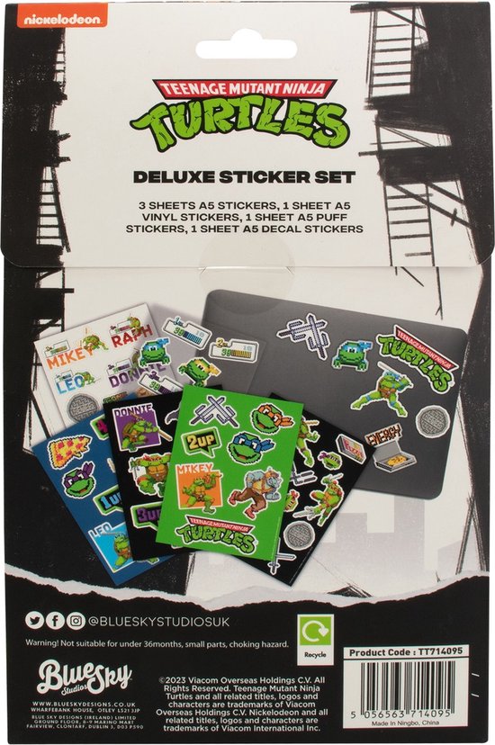 Teenage Mutant Ninja Turtles Deluxe Sticker Set | Games | bol