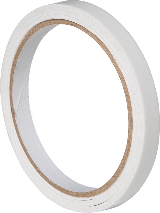 dubbelzijdige tape - tweezijdig klevend - voor kaarten maken - 12 m x 1 cm breed - 10 mm | bol