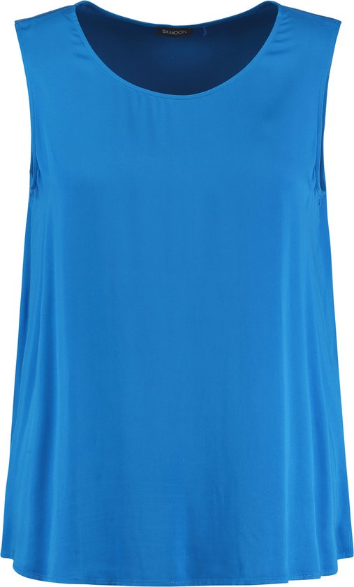 SAMOON Dames Blousetop Digital Blue-44 | bol