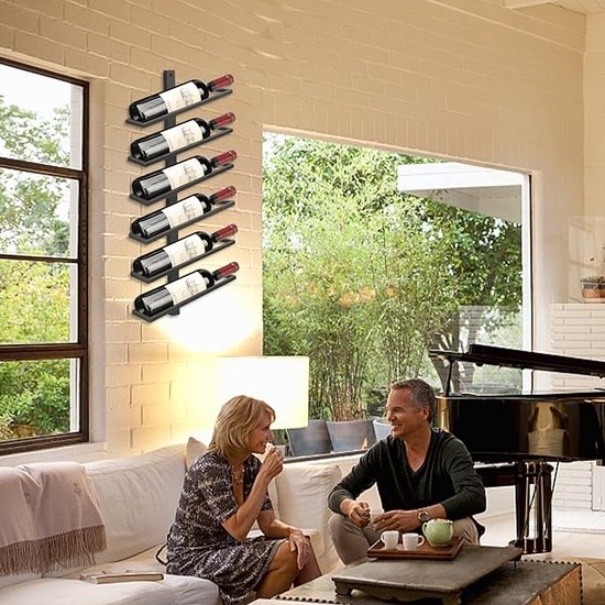 wijnflessen, vrijstaand, flessenrek ‎10 x 25 x 28 cm; | bol