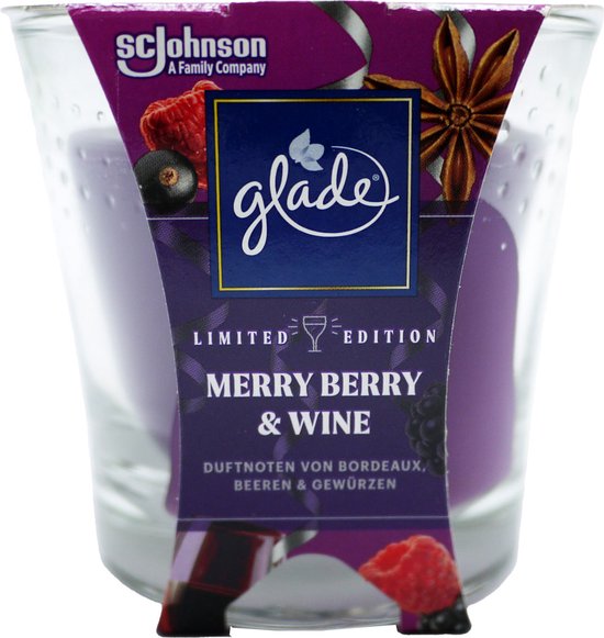Glade Geurkaars - Merry Berry & Wine - Limited Edition - 6 x129g | bol