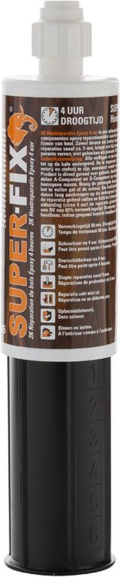 Super-Fix 2K houtreparatie epoxy - 4 uur - 150 ml | bol