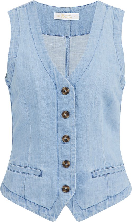 WE Fashion Dames denim gilet | bol