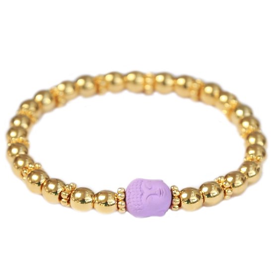 Armband buddha ball gold | bol