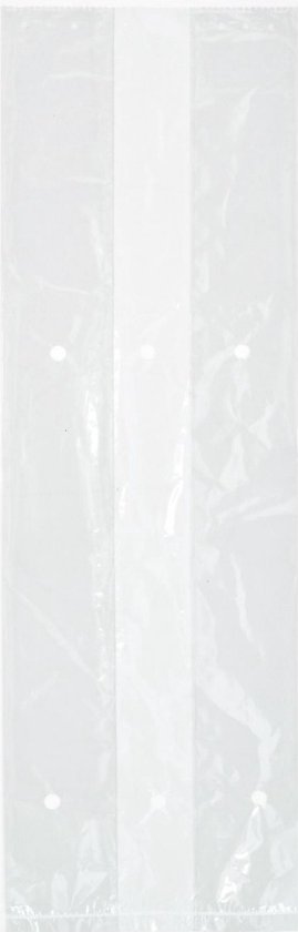 Zak LDPE 20my 140 + 2 x 40 x 380 mm geperforeerd | bol