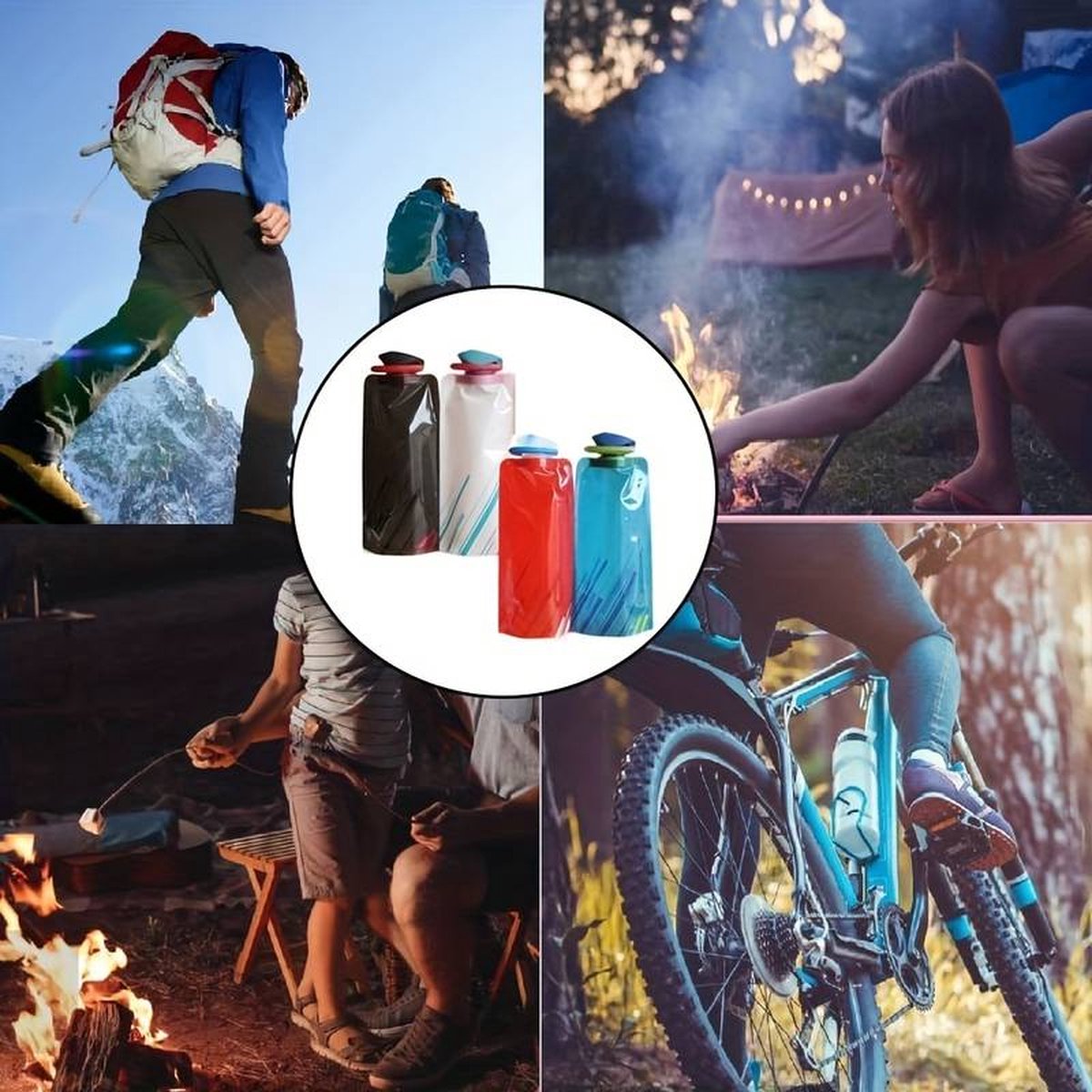 waterflessen - 700ml - zwart | bol