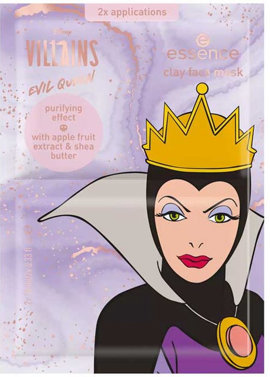essence - Disney Villains - Evil Queen Clay Face Mask - tissue masker ...