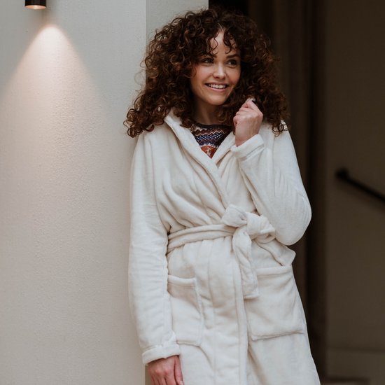 Charlie Choe - Badjas dames - Duster -100 % zachte fleece - Kort Model ...