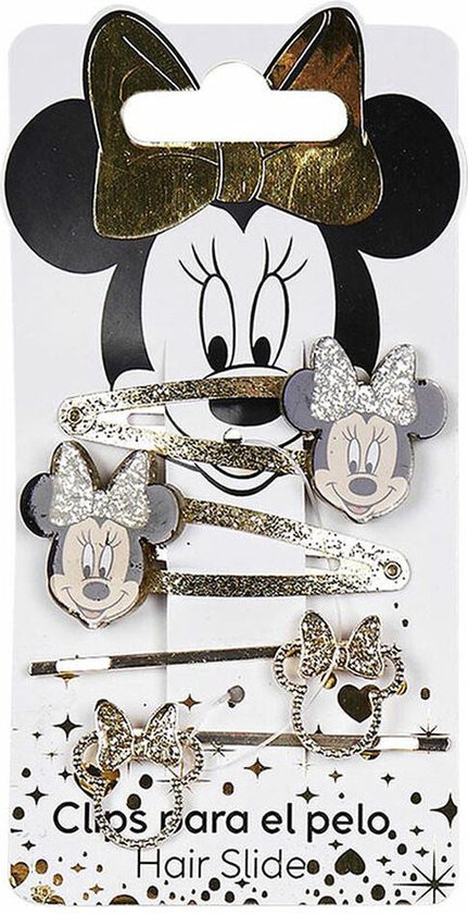 Hair Clips Minnie Mouse Lasso 4 Stuks Gouden | bol