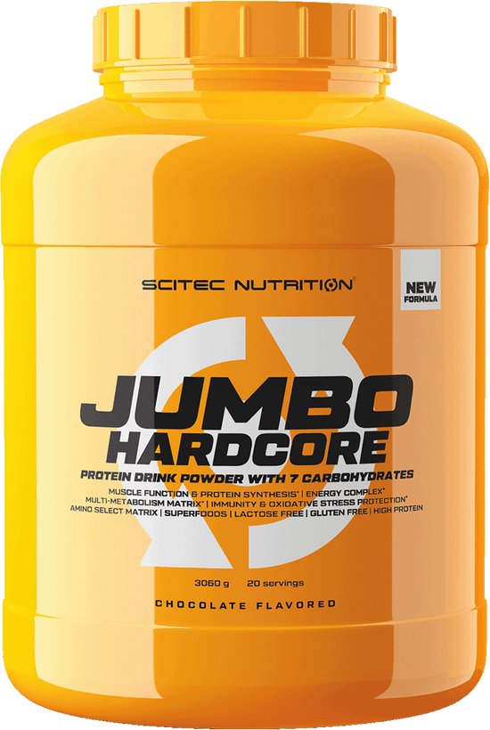 Scitec Nutrition - Jumbo Hardcore (Chocolate - 3060 gram) - Weight ...