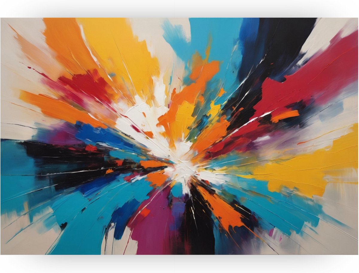 Abstract modern poster - Abstractie poster - Muurdecoratie woonkamer ...