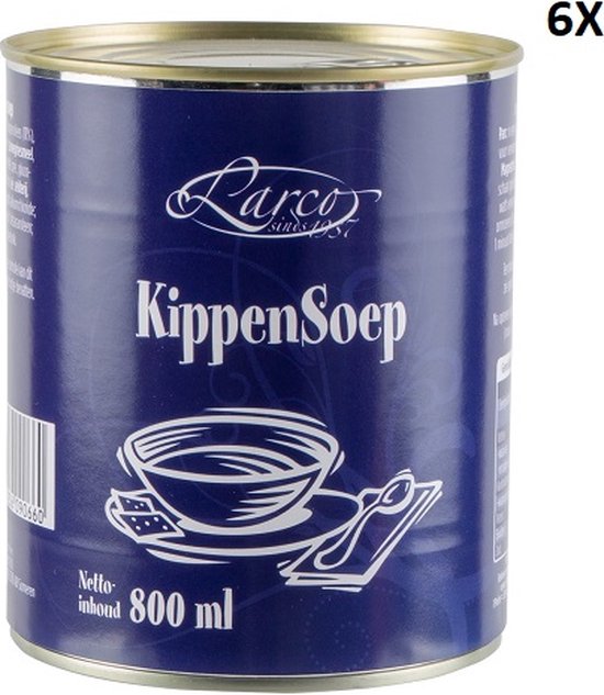 Larco Kippensoep 6 blikken x 80 cl | bol