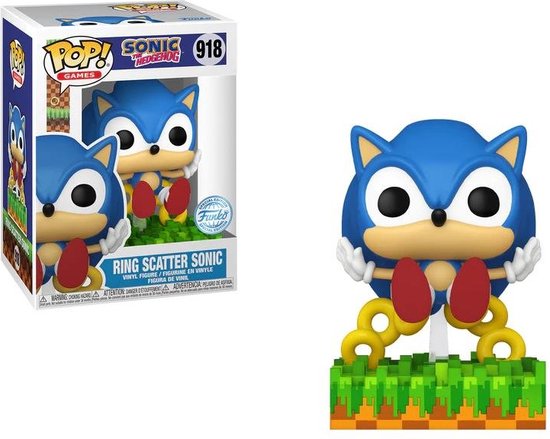 Funko Pop! Games: Sonic the Hedgehog - Ring Scatter Sonic #918 Special ...