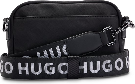 Hugo Boss Tayron Heren Crossbody tas Textiel - Zwart | bol
